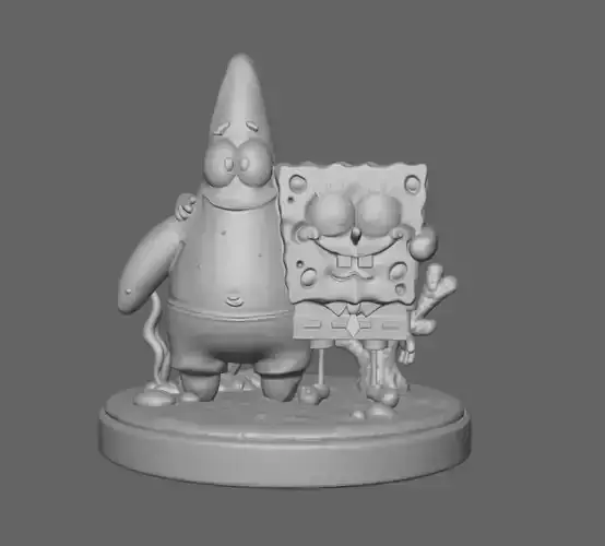 Spongebob Patrick and Gary free 3D model 3D printable | CGTrader
