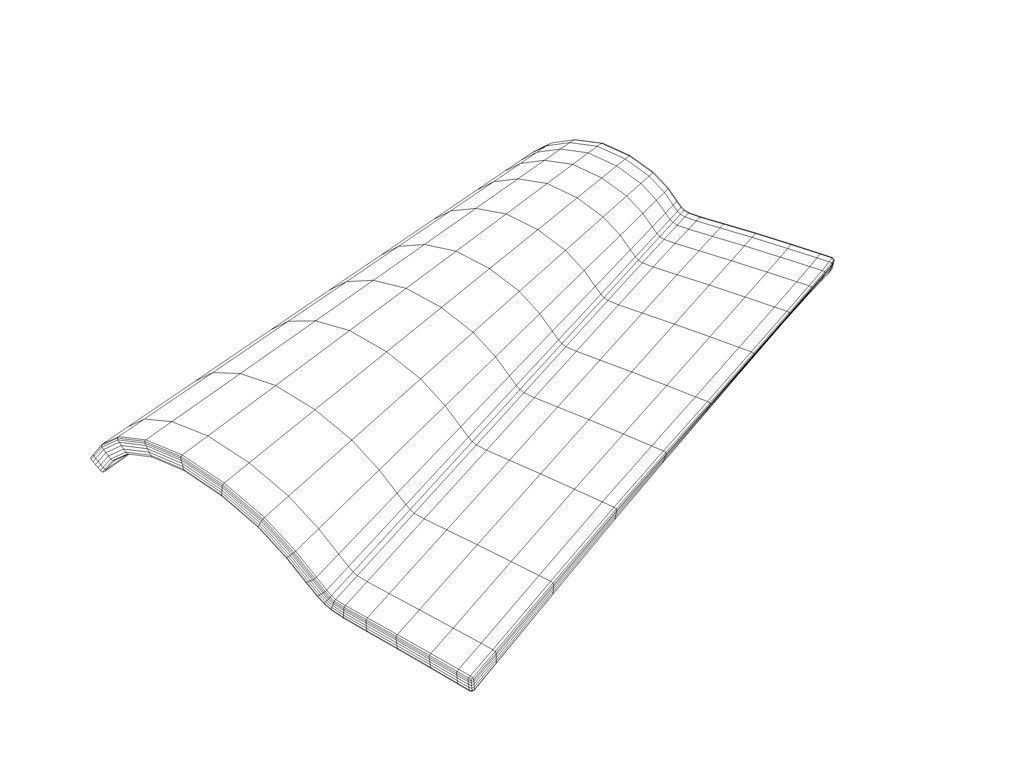 roof tile 3D model 3D model | CGTrader