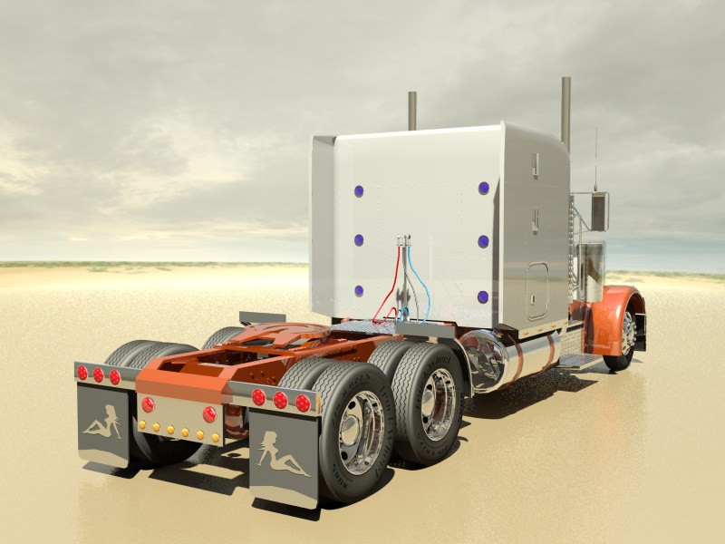 379 Conventional Semi Truck 3D model | CGTrader