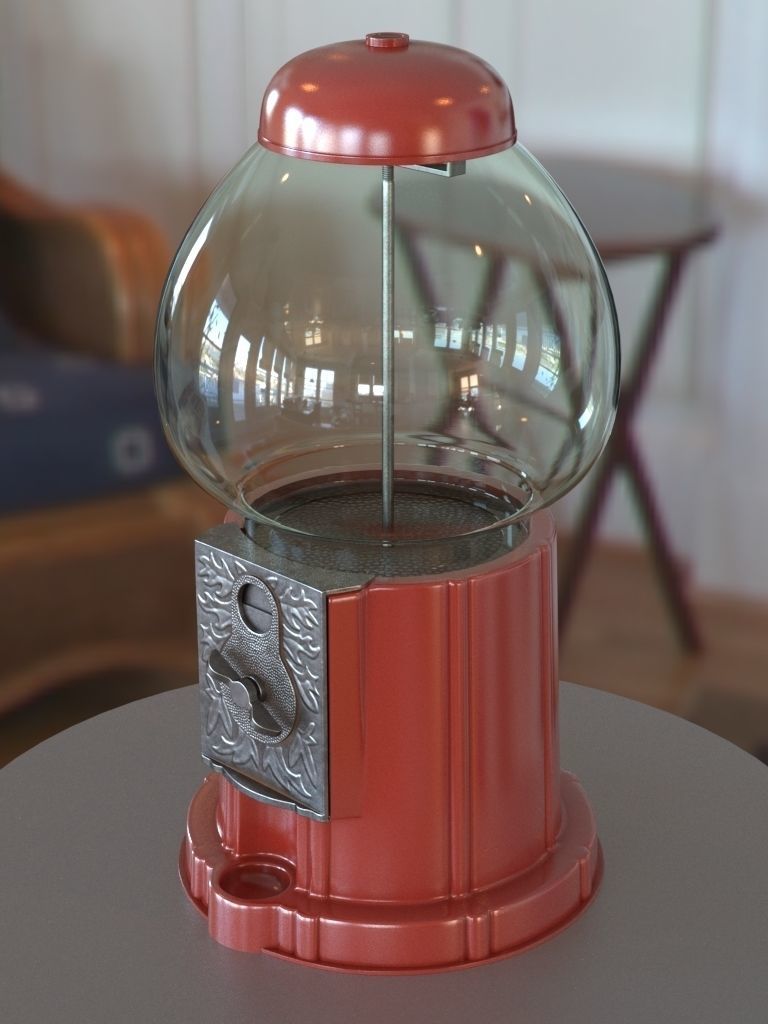 Gumball machine 3D model | CGTrader