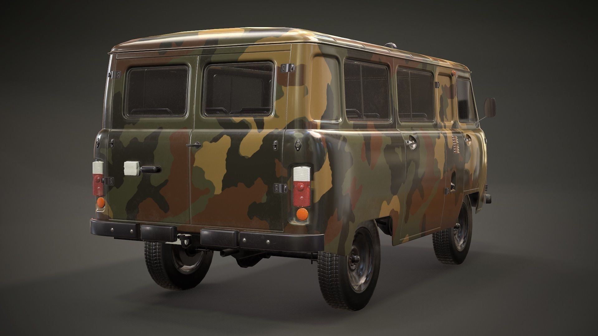 3D model UAZ 452 2206 Military VR / AR / low-poly | CGTrader