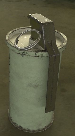 3D model AN-M8 Smoke Grenade VR / AR / low-poly | CGTrader
