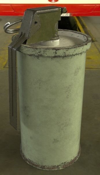 3D model AN-M8 Smoke Grenade VR / AR / low-poly | CGTrader