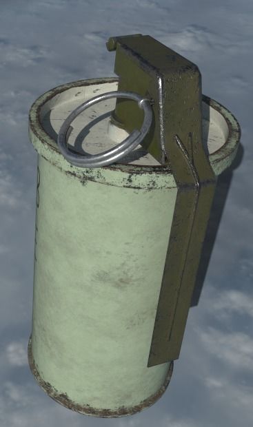 3D model AN-M8 Smoke Grenade VR / AR / low-poly | CGTrader