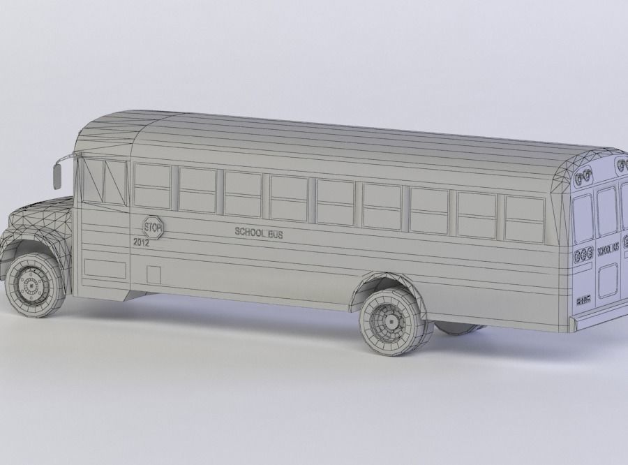 3D model SCHOOL BUS 3D MODEL VR / AR / low-poly | CGTrader