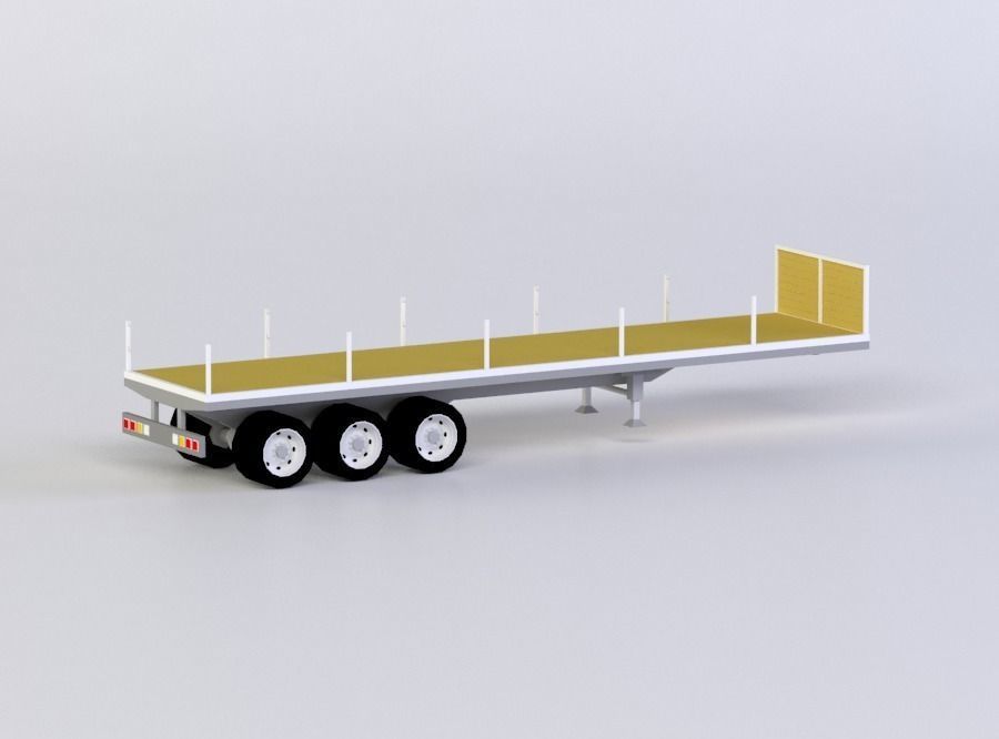 3D model TRAILER SET 2 3D MODEL VR / AR / low-poly | CGTrader