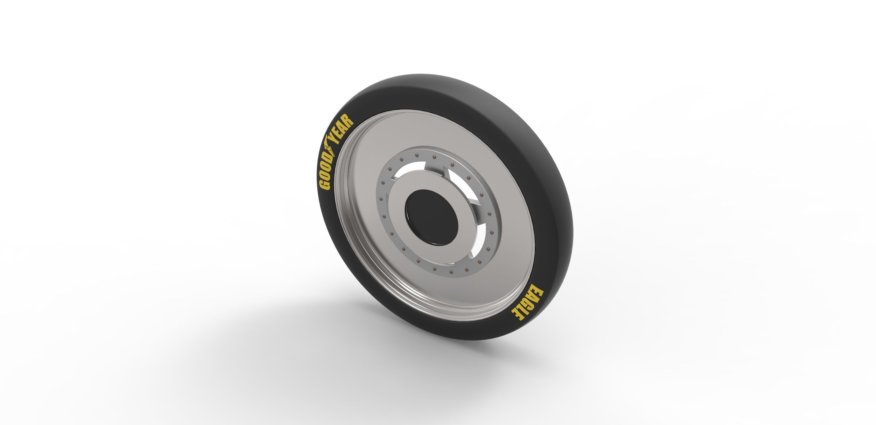 Front wheel from dragster 3D model | CGTrader