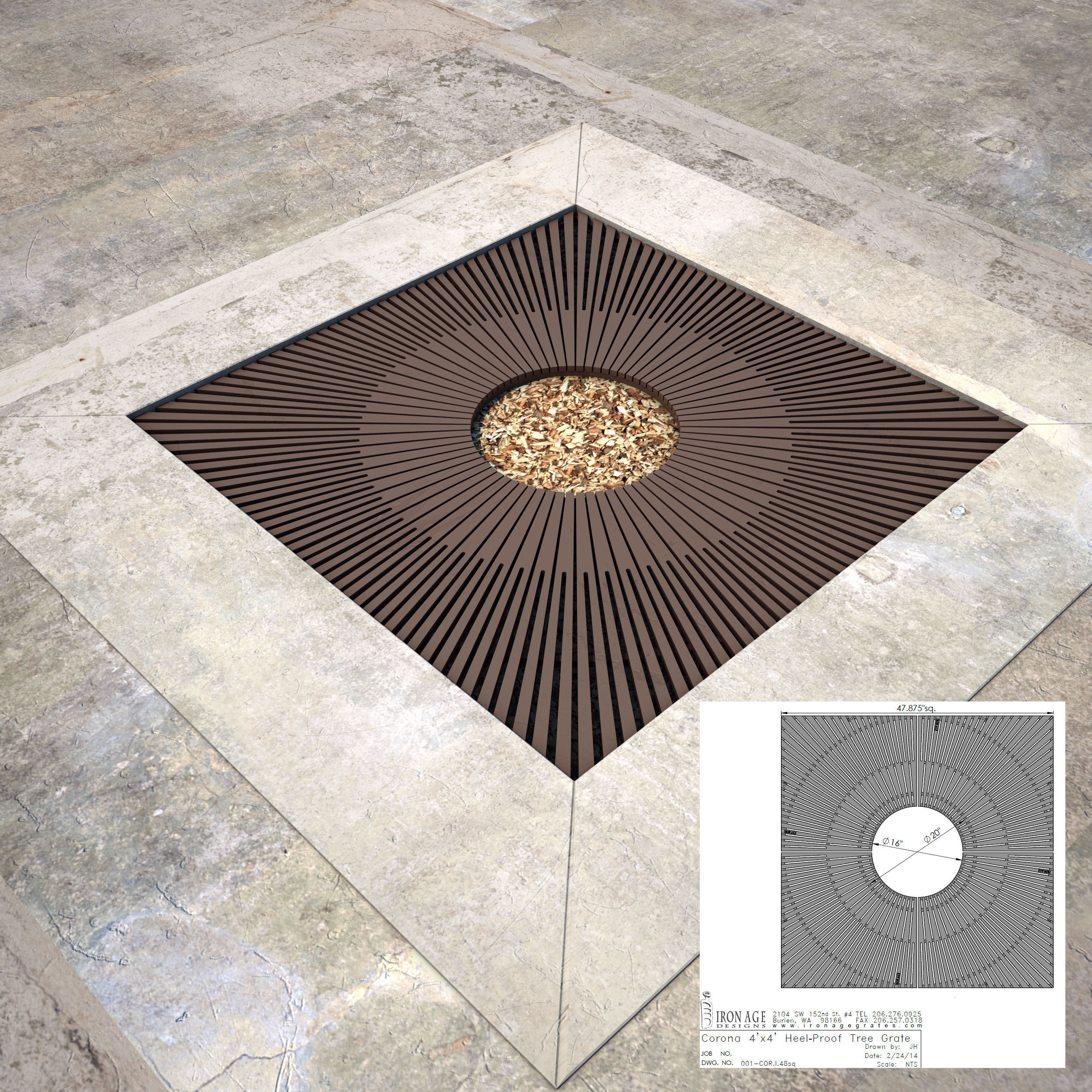 Tree Grate 02 3D model | CGTrader