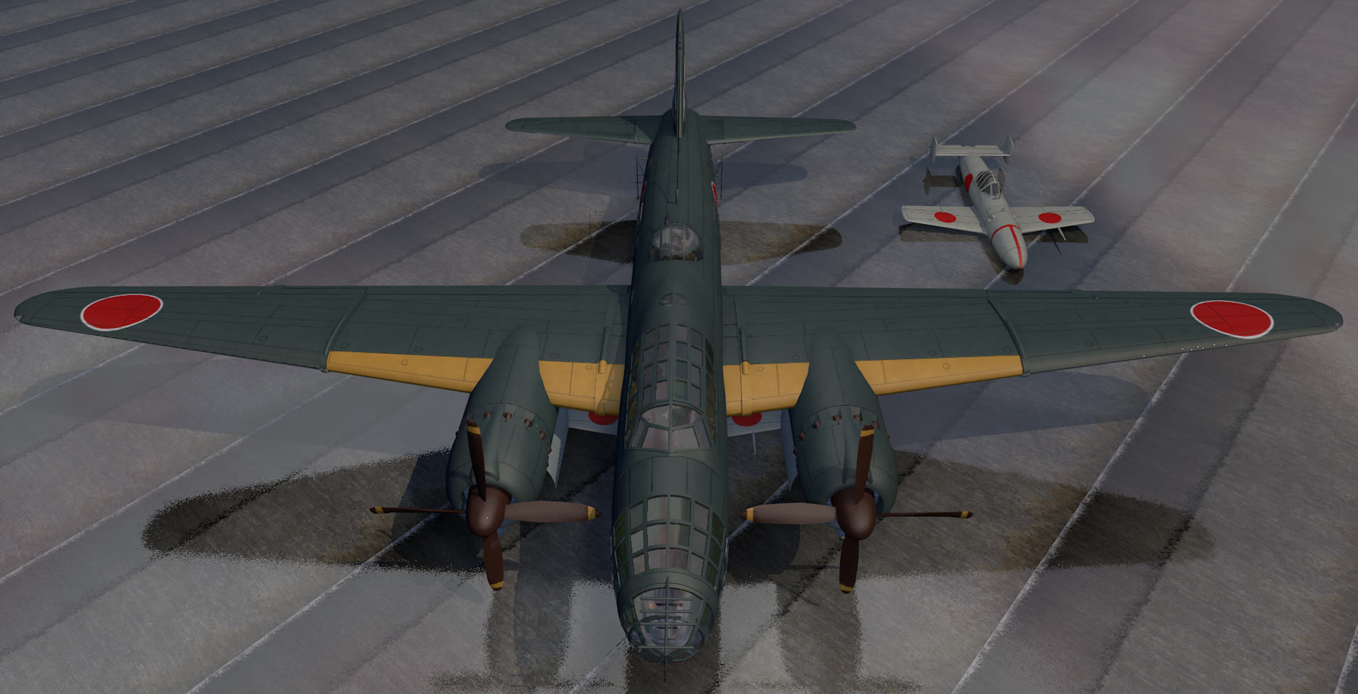 Mitsubishi G4M2 Betty - with Yokosuka MXY7 Ohka 3D model | CGTrader