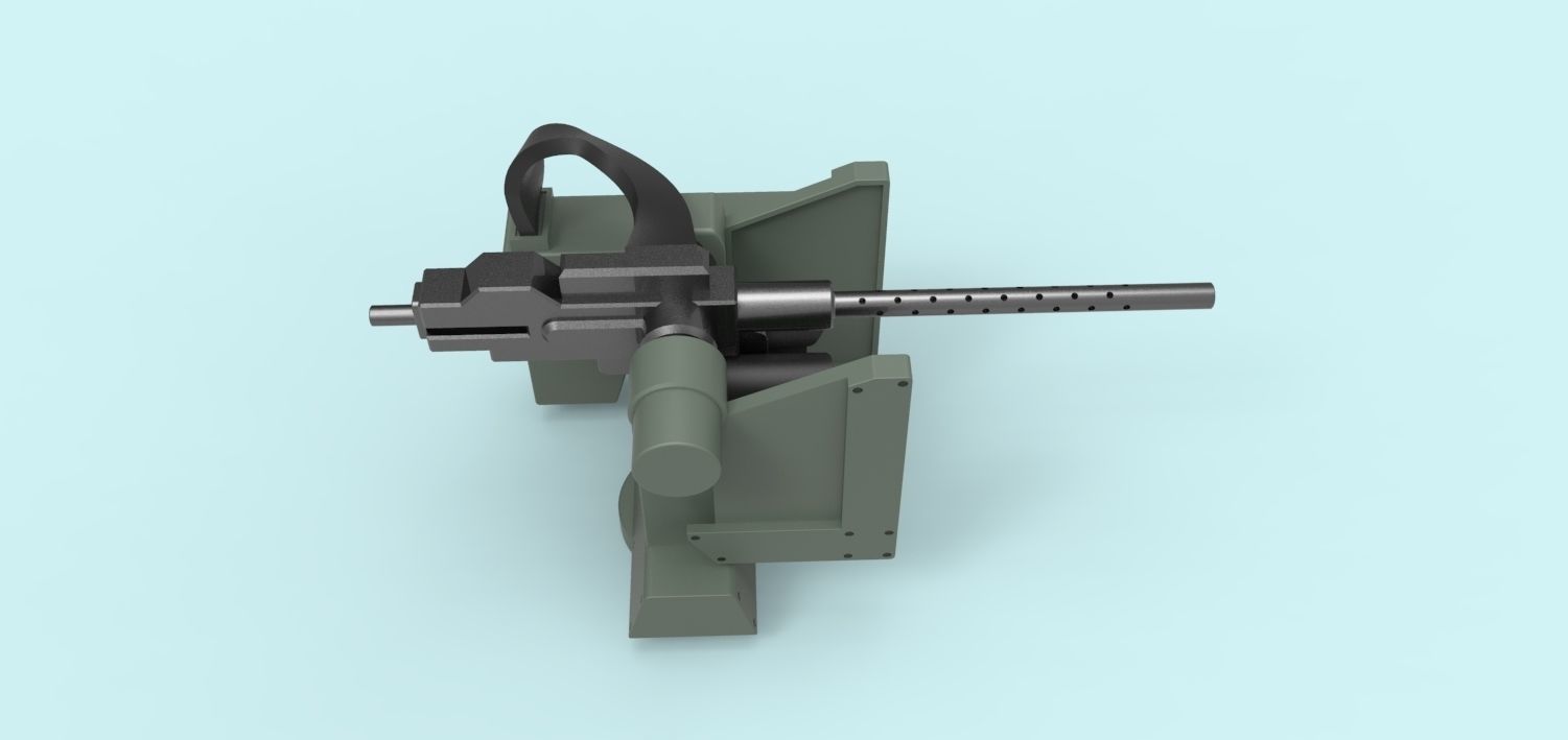 Machine gun 3 3D model | CGTrader