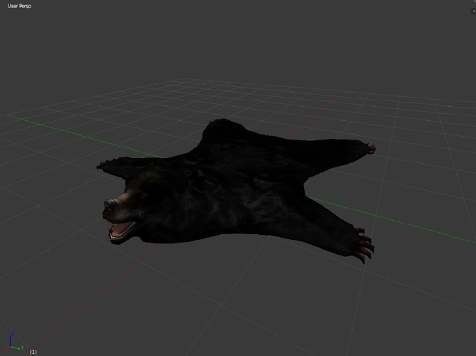 bearskin80 bear lying free VR / AR / low-poly 3D model | CGTrader