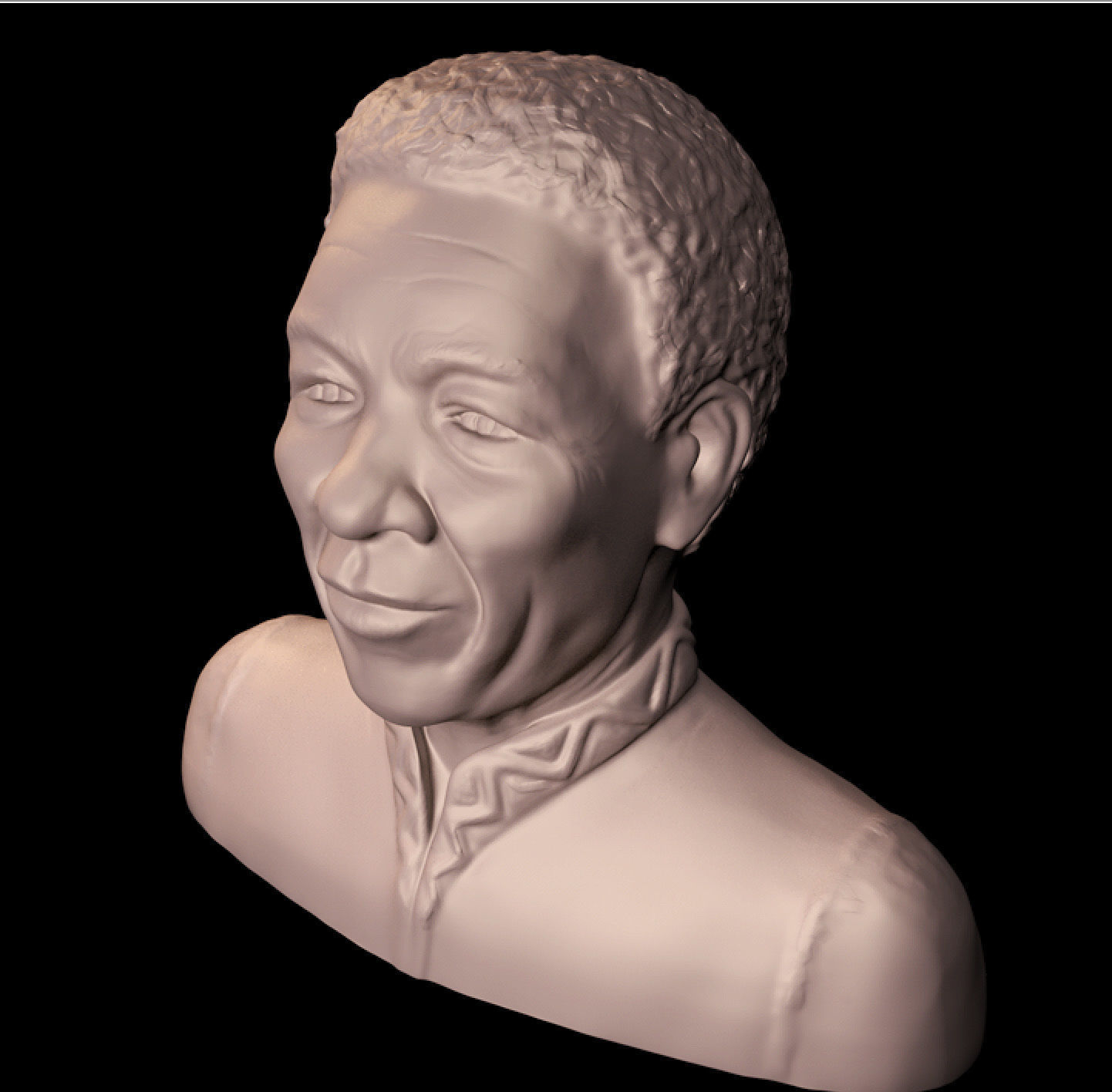Nelson Mandela 3D print 3D model 3D printable | CGTrader