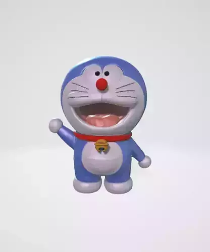 3D model Doraemon Character Figurine free textured VR / AR / low-poly ...