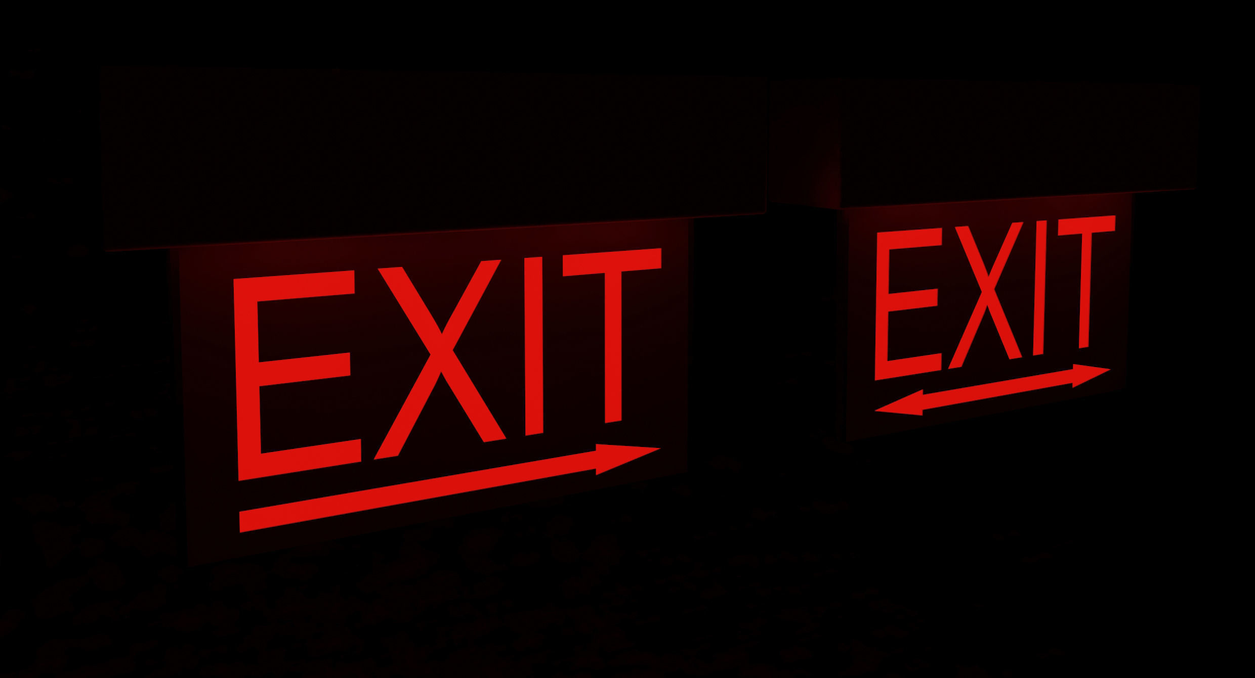 Exit Signs-001 3D model | CGTrader