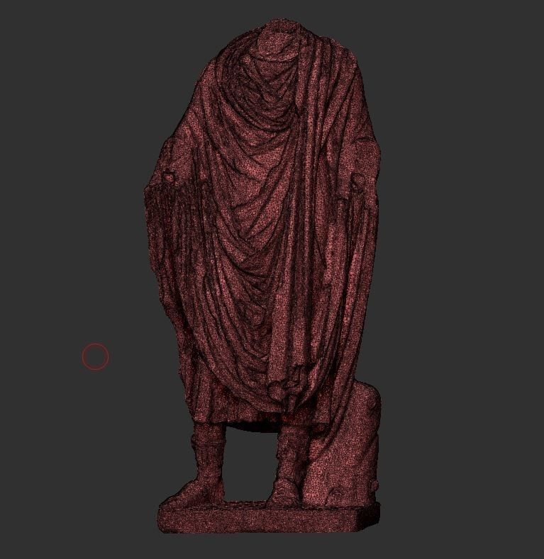 idealised 3D model roman statue with cloak 3D model 3D printable | CGTrader
