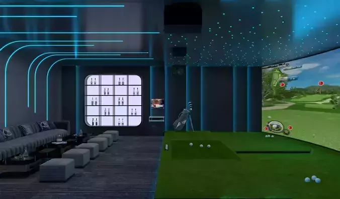 golf interior 3D model | CGTrader