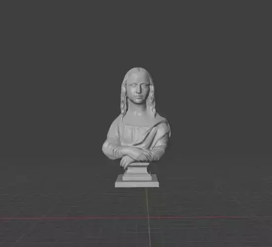 Mona Lisa 3D model 3D printable | CGTrader