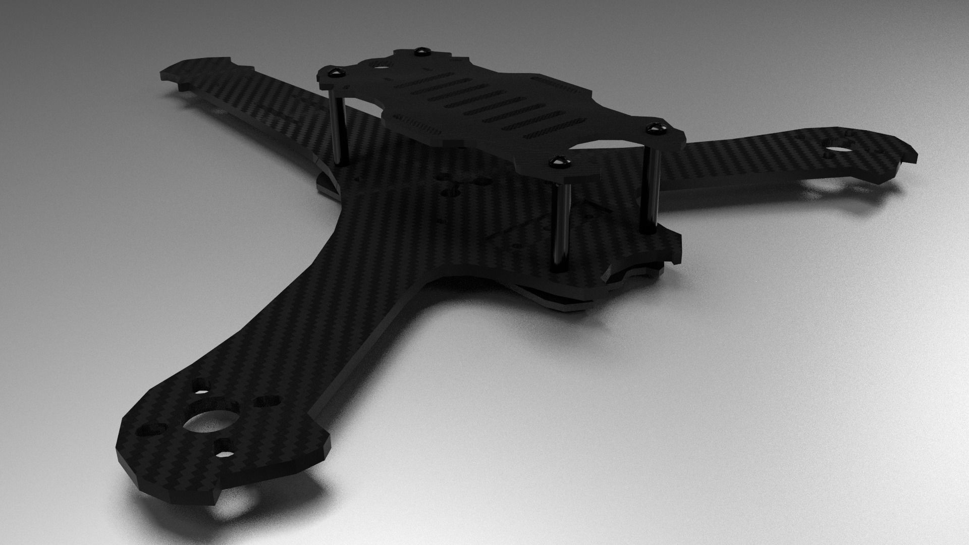 Baby tricopter frame 3D model | CGTrader