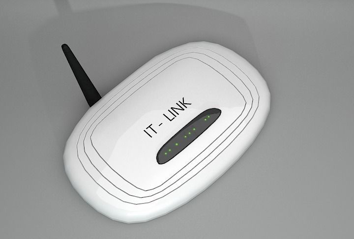 3D model Router - Modem VR / AR / low-poly | CGTrader