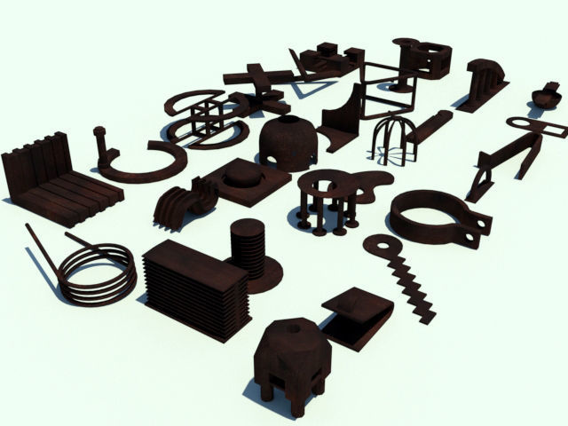 29 Metal Spare Parts 3D model | CGTrader