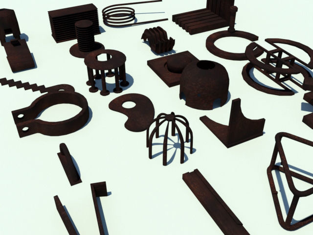 29 Metal Spare Parts 3D model | CGTrader