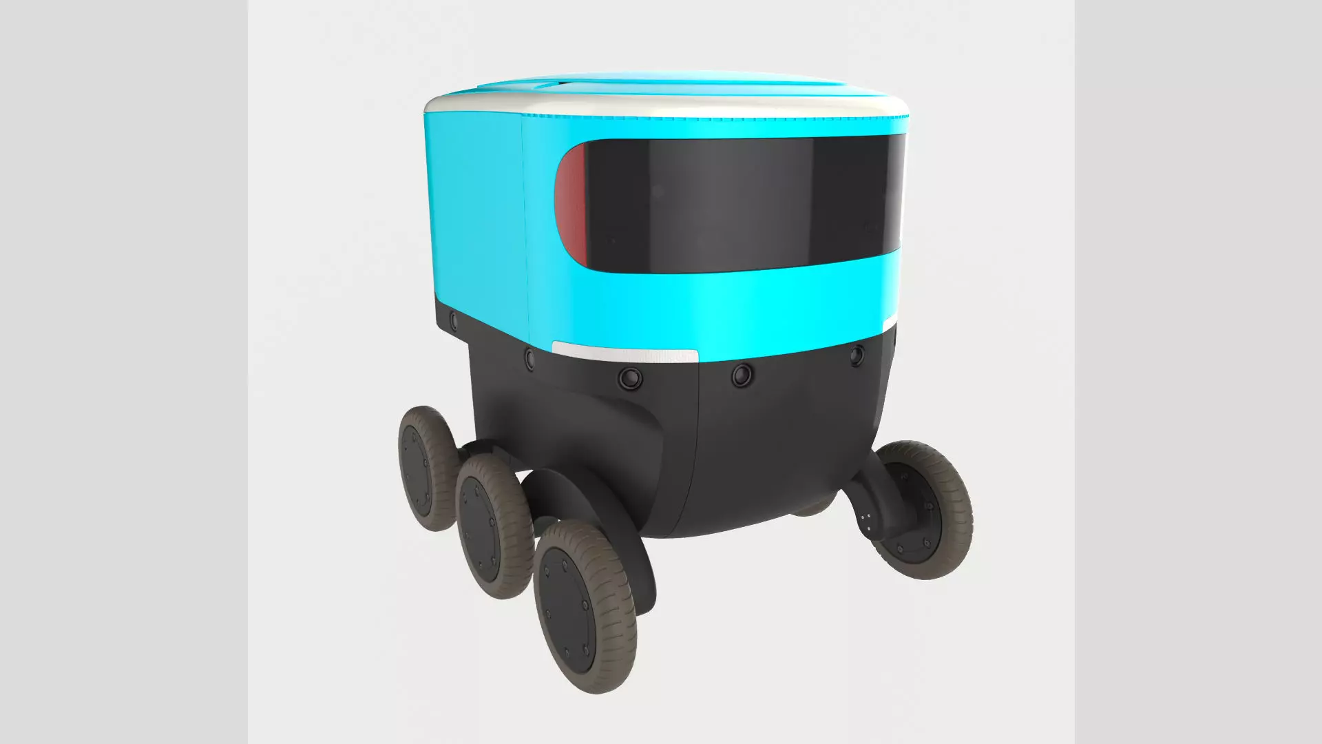 3D model Amazon Delivery Scout Robot Low High Subdiv VR / AR / low-poly ...