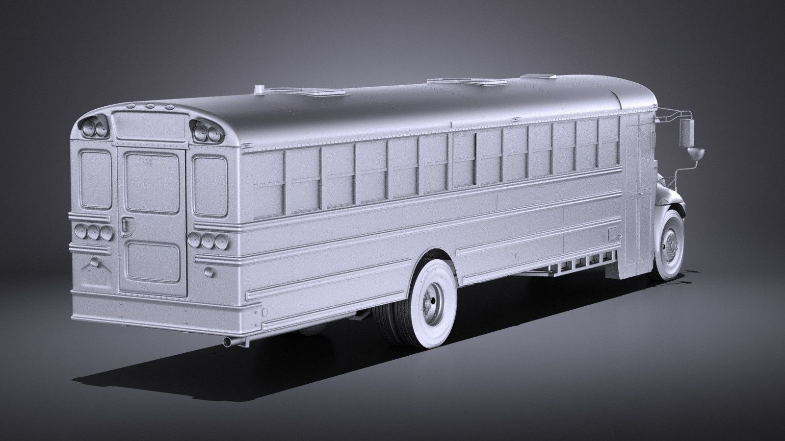 IC CE Series Schoolbus 2017 VRAY 3D model | CGTrader