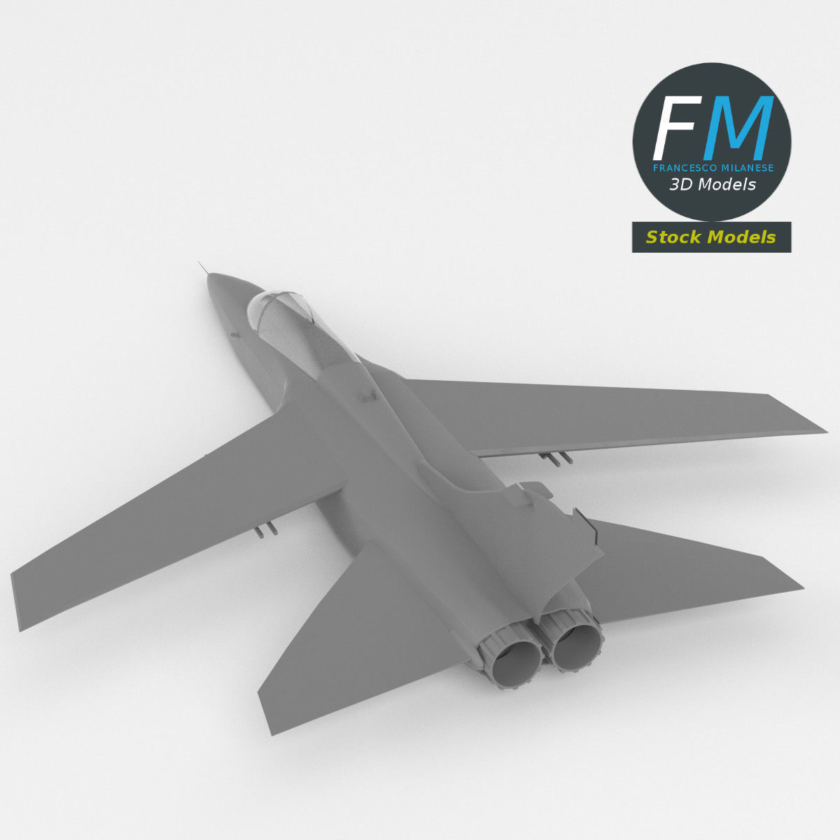 Fighter jet aircraft base mesh 3D model | CGTrader