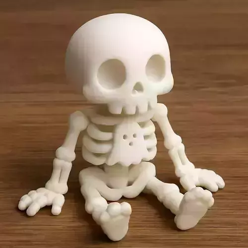 HALLOWEEN MERMAID SKELETON 3D model 3D printable | CGTrader