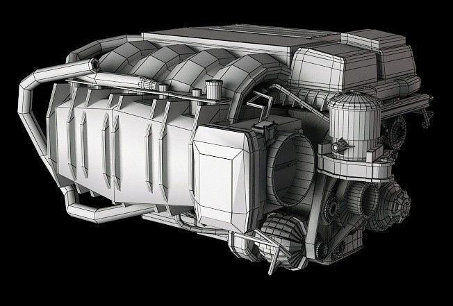 Car Engine 2 3D model | CGTrader