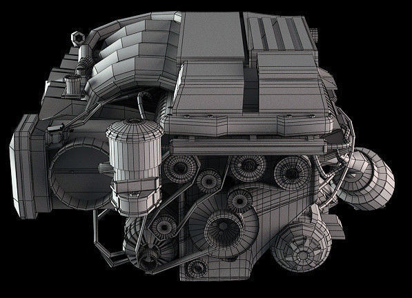 Car Engine 2 3D model | CGTrader