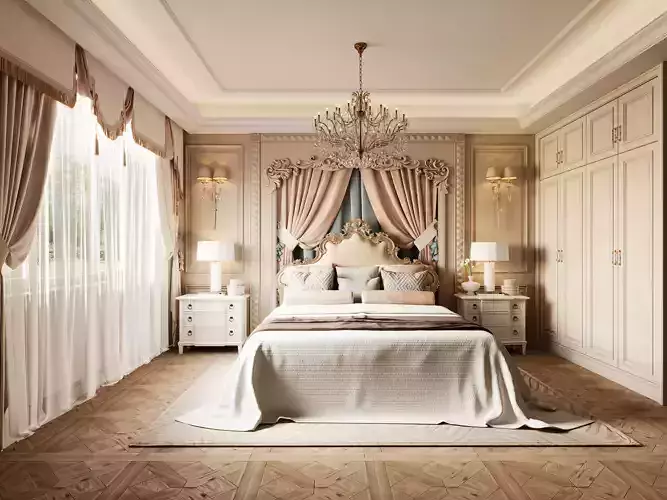 French Style Bedroom 3D Model 3D model | CGTrader