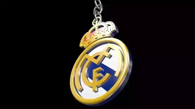 Real Madrid Logo Keychain - Multi-Color 3D Printable Emblem 3D model 3D ...