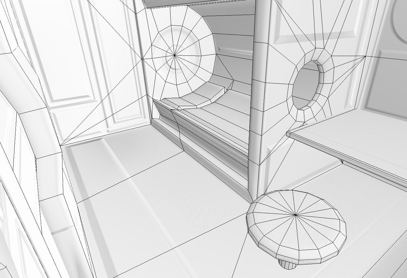 3D model Futuristic Living Module Rusty Version VR / AR / low-poly ...