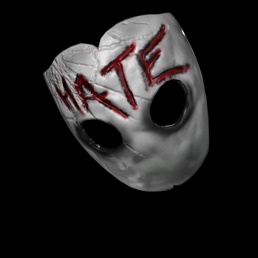 3D model Hate Mask VR / AR / low-poly | CGTrader