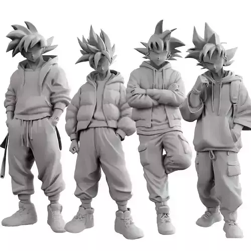 Street Dragonball 3D Printable Figures 3D model 3D printable | CGTrader