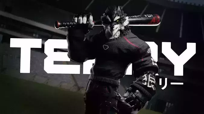 3D model Stylized Male Furry Game Character - Terry VR / AR / low-poly ...