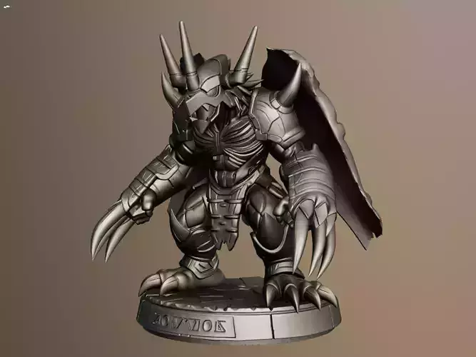 Primegraymon 3D model 3D printable | CGTrader