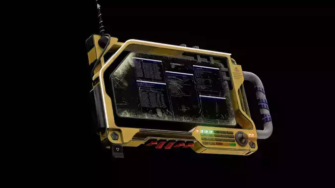 3D model Ultimate Rugged Sci-Fi Tablet - Cyberpunk Data Terminal VR ...