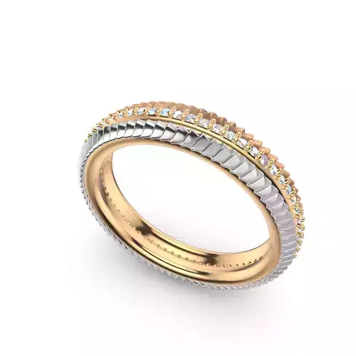 Scaled Diamond Ring 3D model 3D printable | CGTrader