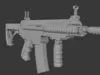 3D model SS2 V5 Assault Rifle with Magazine 3D Model Game Ready PBR ...