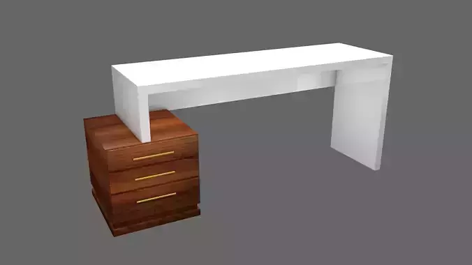 Office Desk 3D model | CGTrader