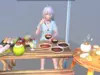 Cute Anime Breakfast eating Japanese Korean Food Animated 3D model ...