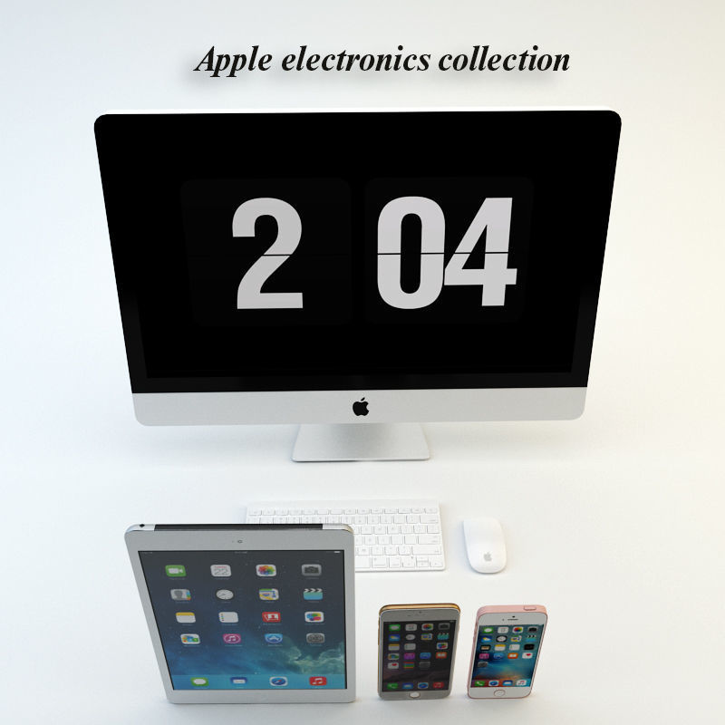 Apple electronics collection 3D model | CGTrader