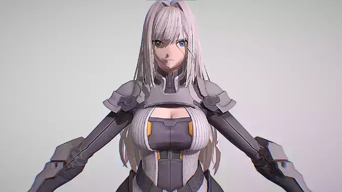 3D model Ethel - Xenoblade Chronicles 3 - Cute Anime Girl Characters VR ...