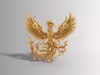Phoenix Bird Pendant STL Casting Ready Jewelry 3D model 3D printable ...