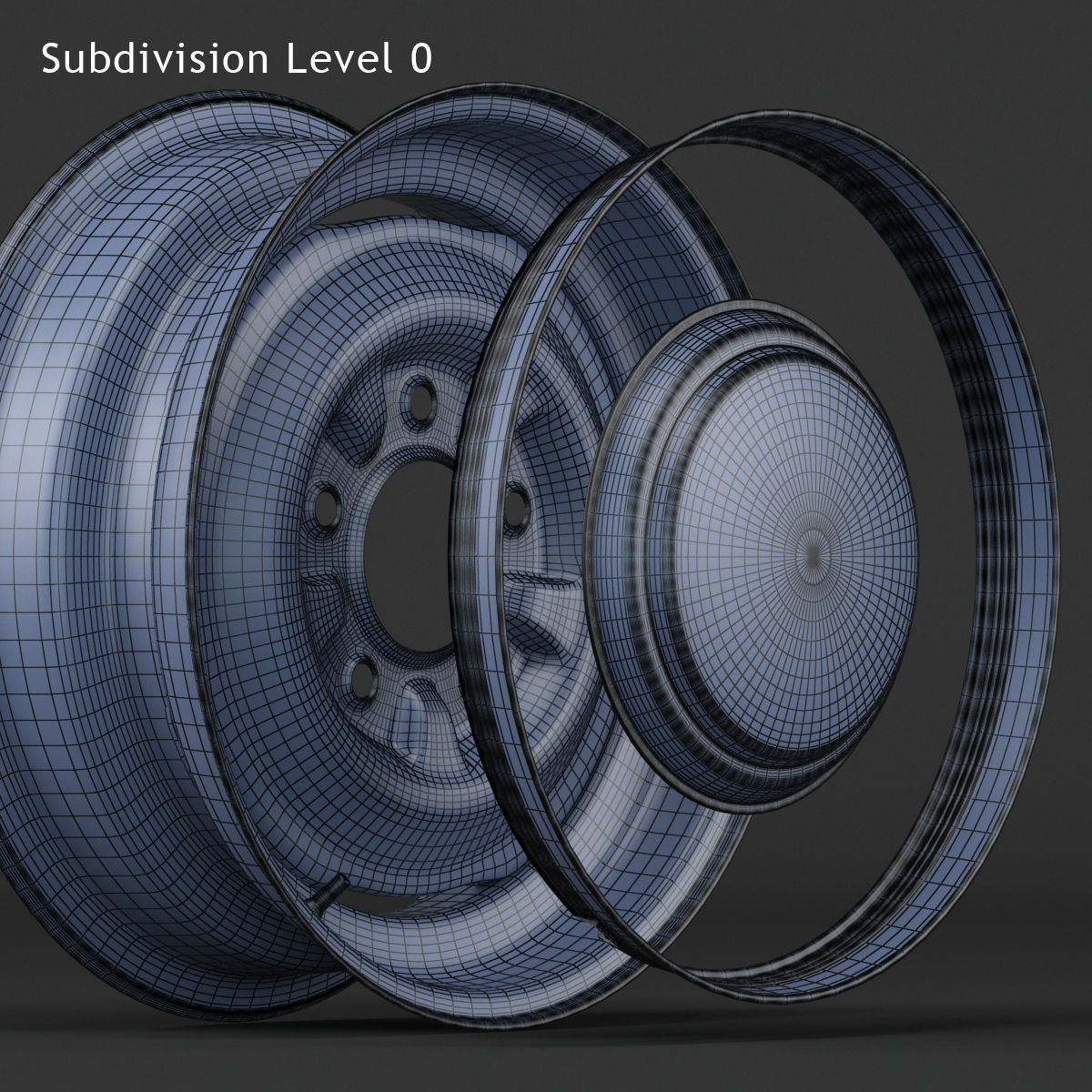 Steel Rim 3D model | CGTrader