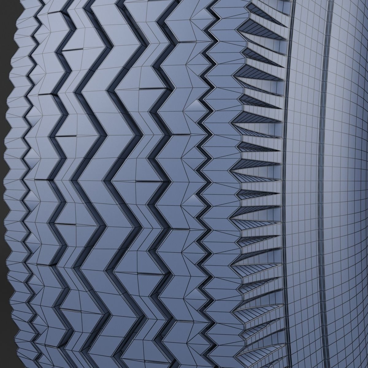 Tire Garfield ZigZag 3D model | CGTrader