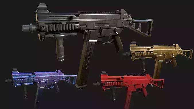 3D model UMP45 - Game Ready Weapon Model VR / AR / low-poly | CGTrader