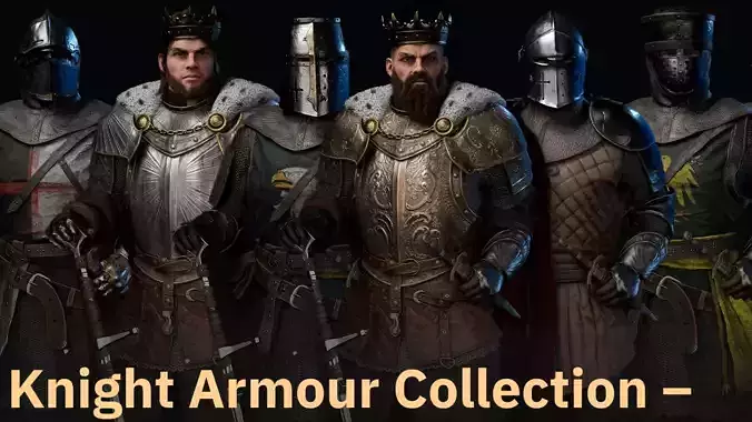 Knight Armor Collection - mega pack VR / AR / low-poly | CGTrader